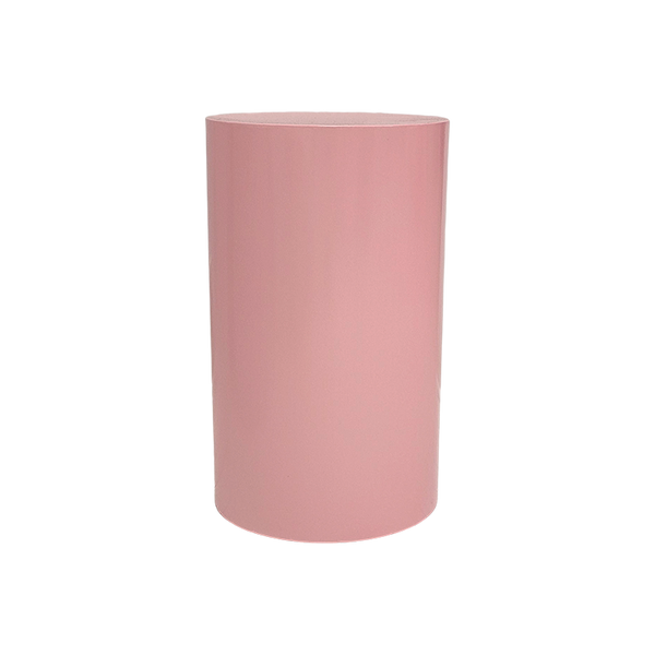 Plinth Round Metal Pink