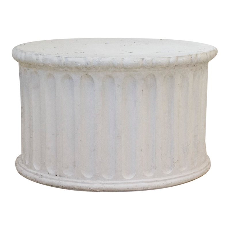 Roman Column Riser Fiberglass Off White