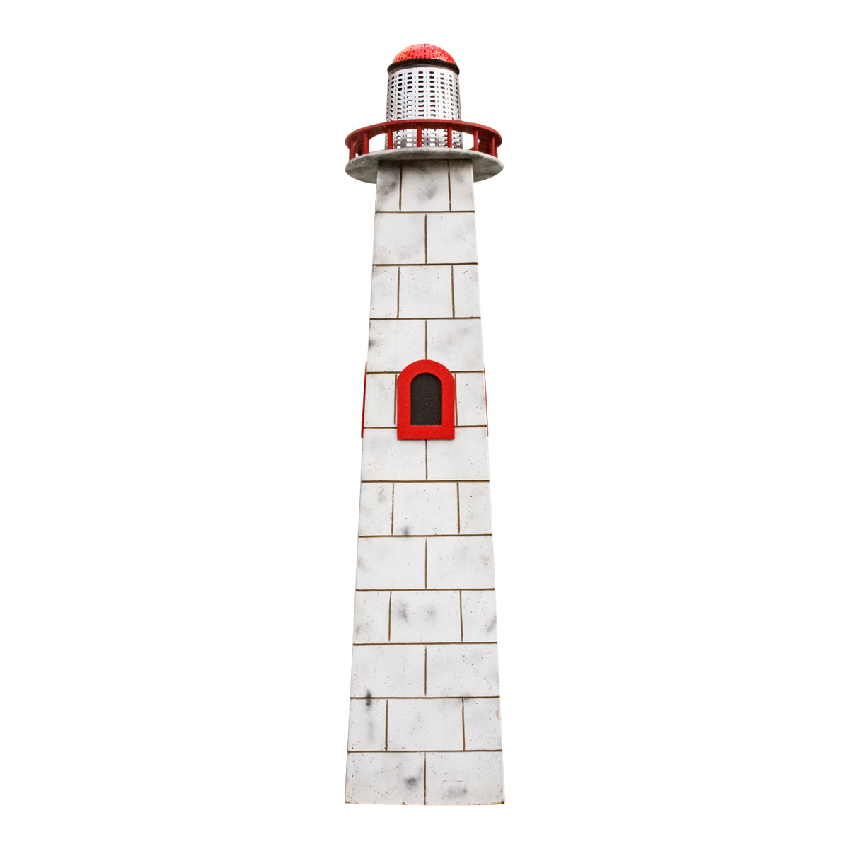 Novelty Lighthouse MDF White & Red