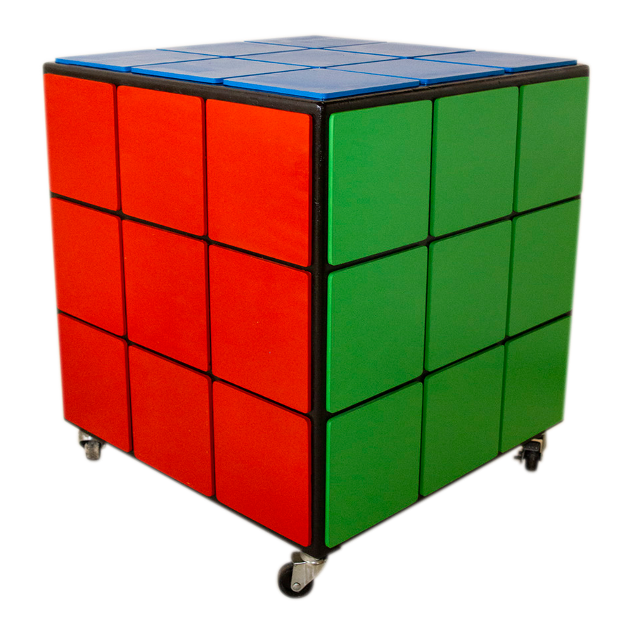 Rubik's Cube Spinable Blue Green Red & Yellow