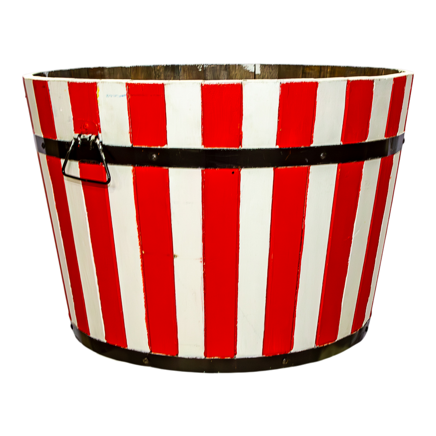 Planter Wine Barrel Half Timber Circus