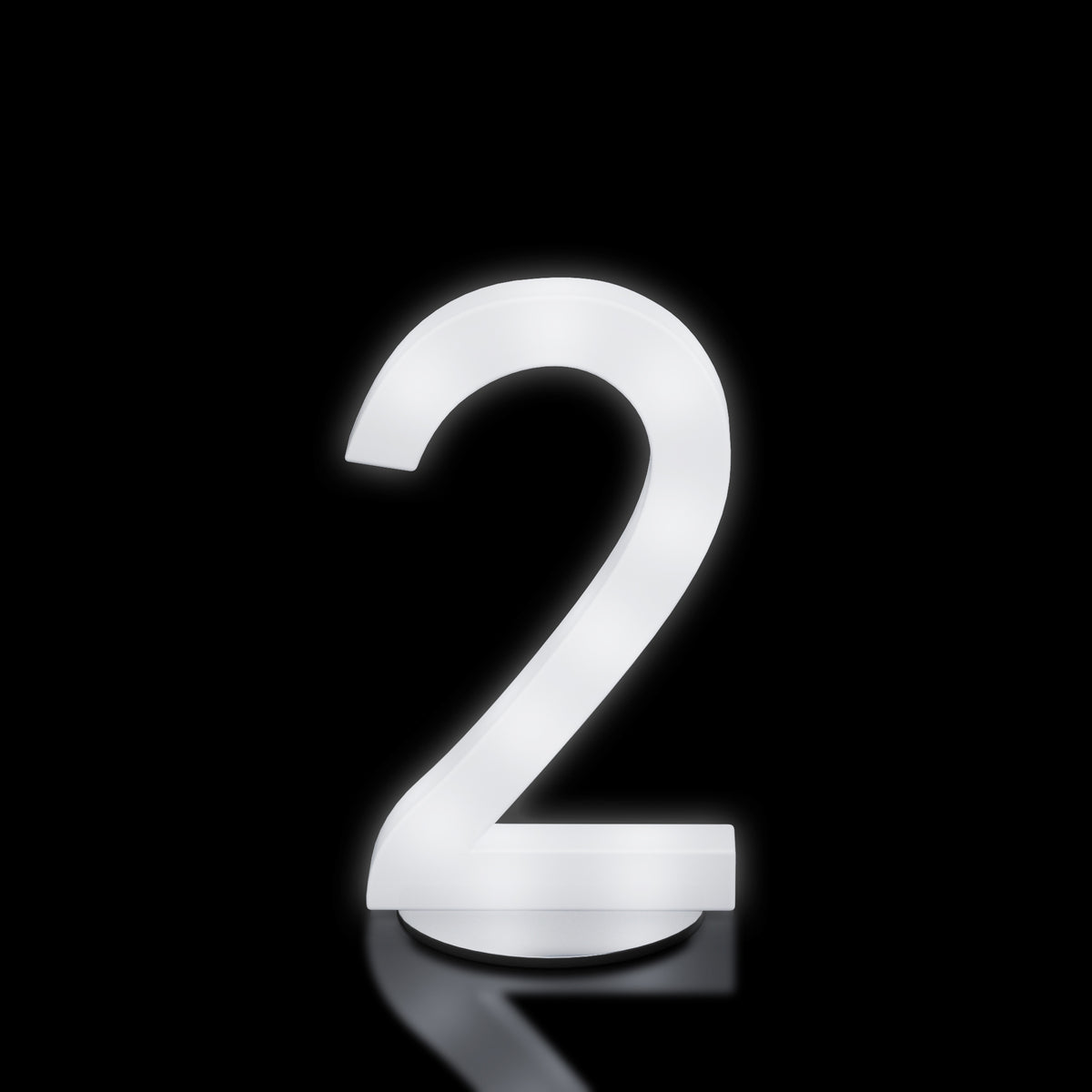 Glow Number LED '2'