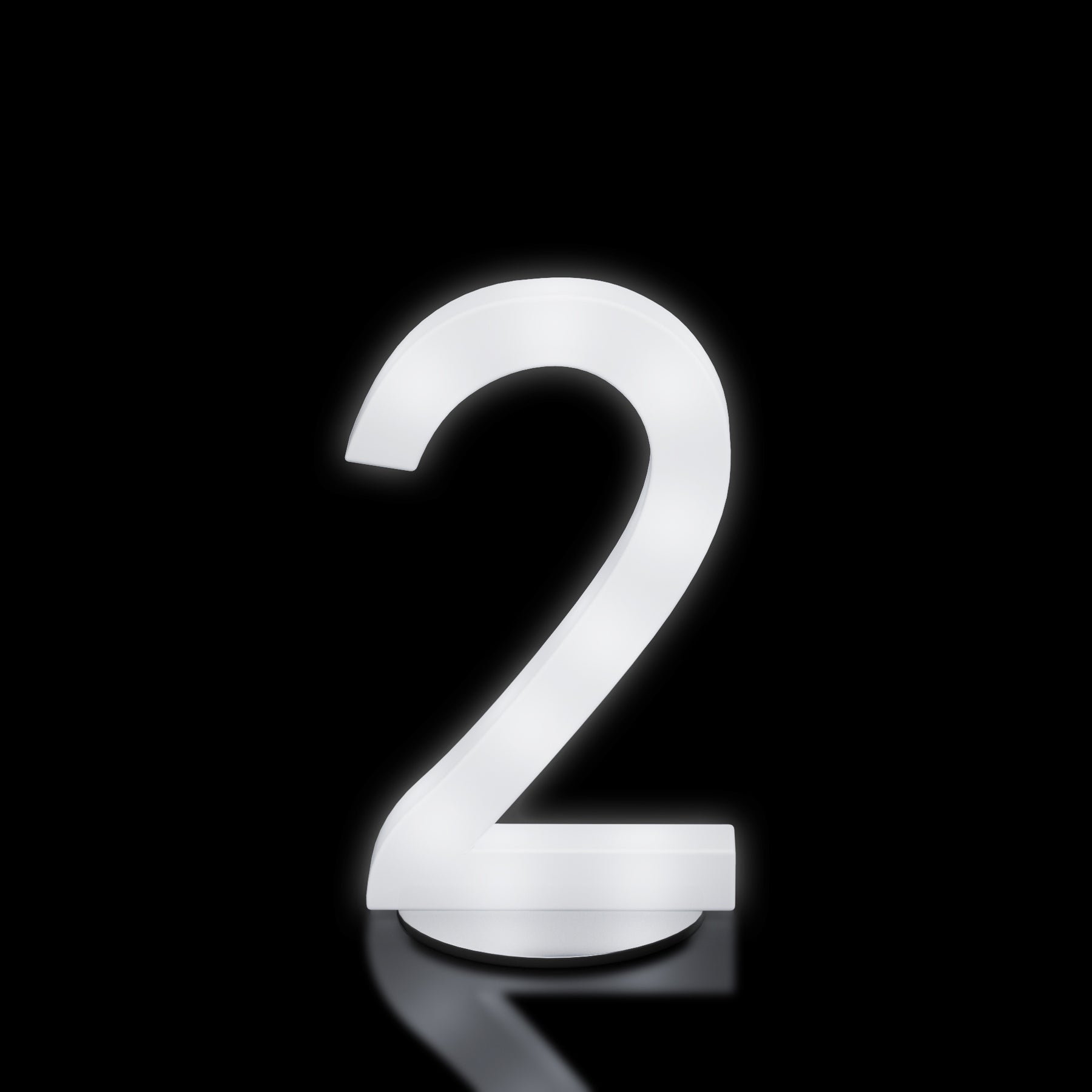 Glow Number LED '2'